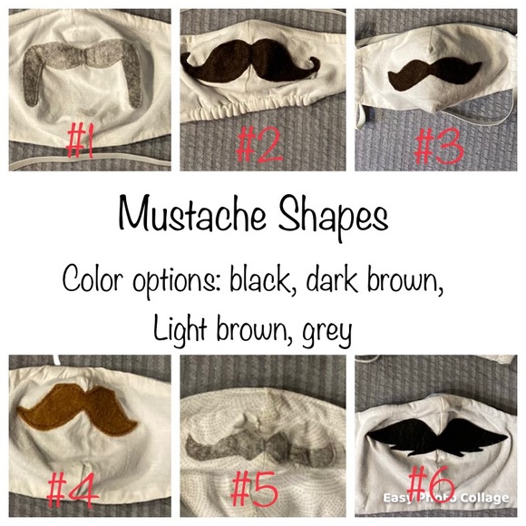 Accessories | Mustache Zippy Mask 26 Yr Old | Poshmark